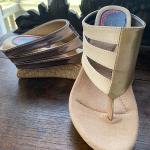 Modzori | Shoes | Nwt Modzori Sabra Reversible 2 In Metallic Vegan ...